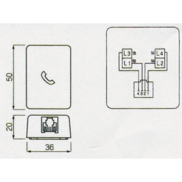 NMJ-4 6極4芯モジュラ−ロ−ゼット : n通信機材 - 通販 - Yahoo!ショッピング