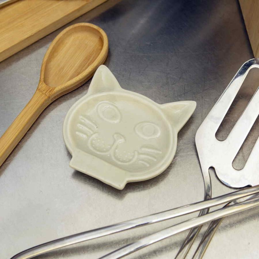 KIKKERLAND キャット スプーンレスト Cat Spoon Rest お玉置き 陶器 猫 ネコ : インテリアショップNorthern ...