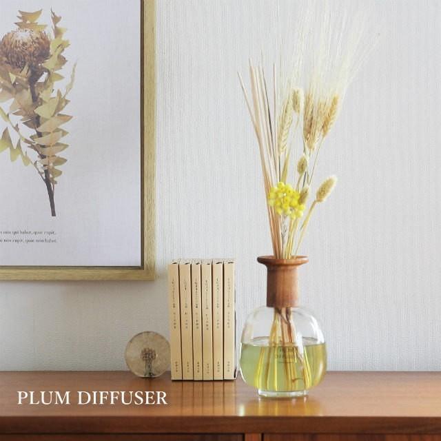 プラム ディフューザー マグノリア Plum Diffuser MAGNOLIA 600ml 約6か月 フレグランスオイル 芳香剤 スティック ガラスボトル : インテリアショップ ...