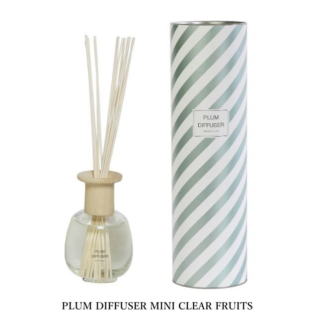 プラム ディフューザー ミニ クリア フルーツ Plum Diffuser Mini CLEAR FRUITS 200ml 約2か月 フレグランスオイル 芳香剤 スティック ガラスボトル ...