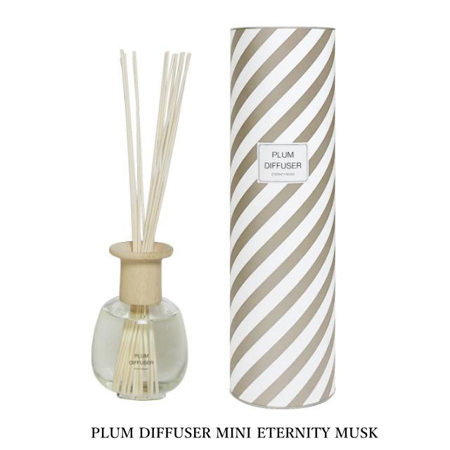 プラム ディフューザー ミニ エタニティー ムスク Plum Diffuser Mini ETERNITY MUSK フレグランスオイル 芳香剤 スティック ガラスボトル : インテリア ...