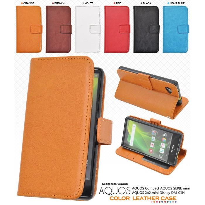 AQUOS Compact SH-02H SERIE mini SHV33 Xx2 503SH Disney Mobile on docomo DM-01H ケース 手帳型 PUレザー スマホ ...