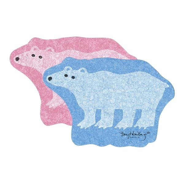 (在庫限り)ecomfortHouse 森活 ポップアップスポンジ 型抜きしろくま ブルー ピンク 2枚入り NIBL2S001 エコンフォートハウス イーオクト)) : neut tools ...