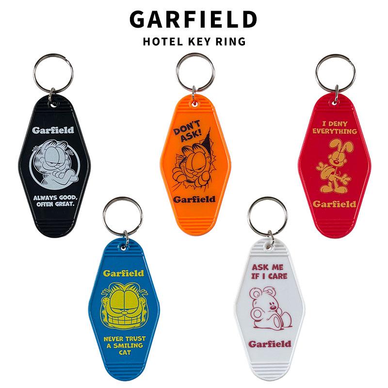 GARFIELD ガーフィールド 猫 HOTEL KEY RING キーホルダー キーリング ホテルタグ ホテルキーホルダー インテリア ...