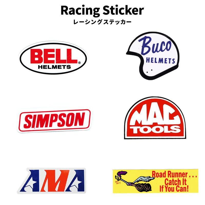 BELL Buco SIMPSON MAC TOOLS AMA Road Runner Racing Sticker 耐水 レーシング ...