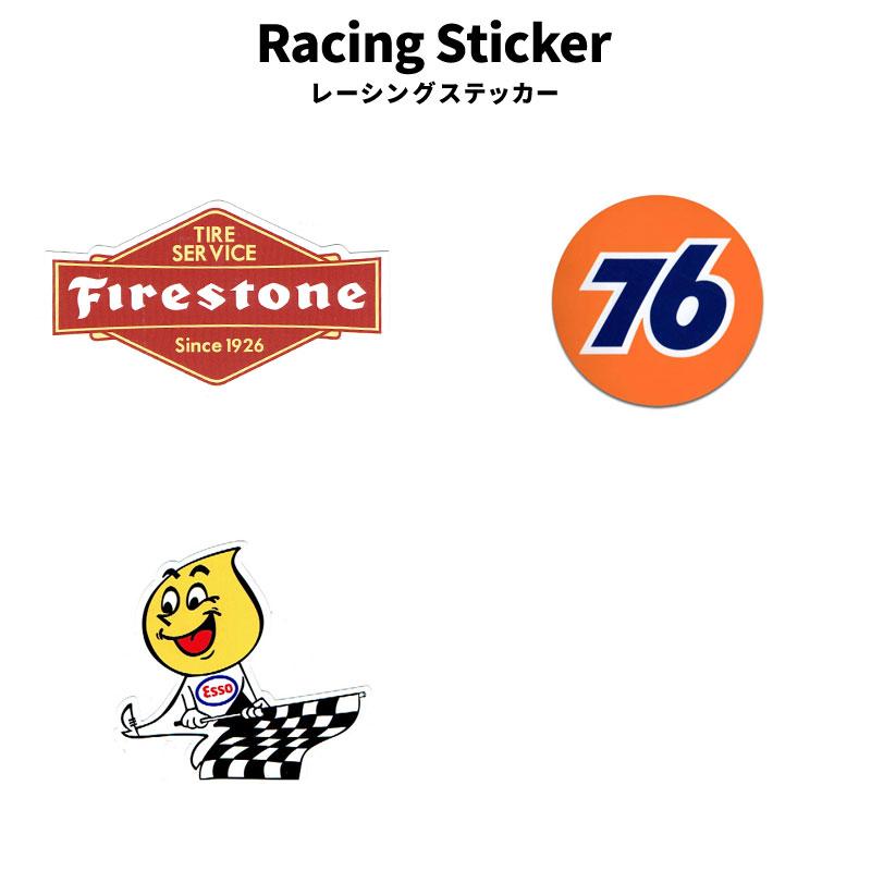 Firestone ファイアストーン 76 ESSO エッソ Racing Sticker 耐水 レーシング ステッカー デコレーション ...