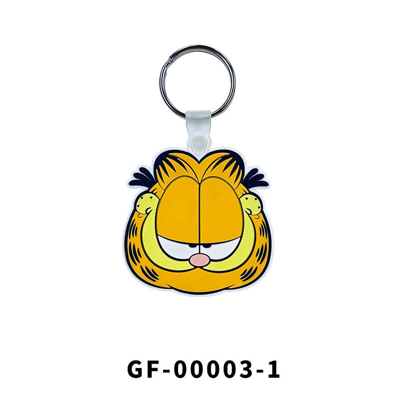 GARFIELD ガーフィールド 猫 ラバーキーリング RUBBER KEY RING キーホルダー キーリング PVC アメリカ ...
