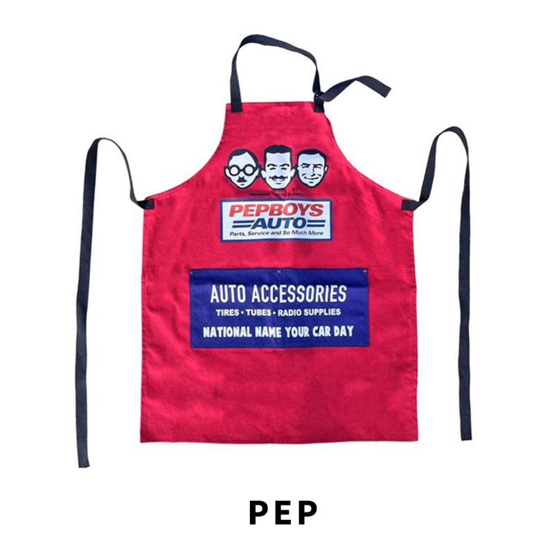 WORK APRON ワークエプロン AUTO CARE NAPA PEP PEPBOYS SINCLAIR USA企業系 丈夫 コットン生地 ...