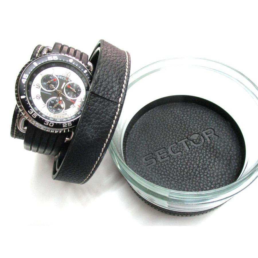 SECTOR ★とちぎ屋！【SECTOR】セクター290 クロノグラフ・タキメーター・デイト メンズ腕時計 10気圧防水 頑強な逸品！！★ ...