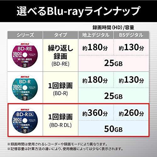 バッファロー ブルーレイディスク BD-R DL 1回録画用 50GB 50枚 スピンドル 片面2層 1-6倍速 ホワイト : NACIO LIFE - 通販 - Yahoo!ショッピング