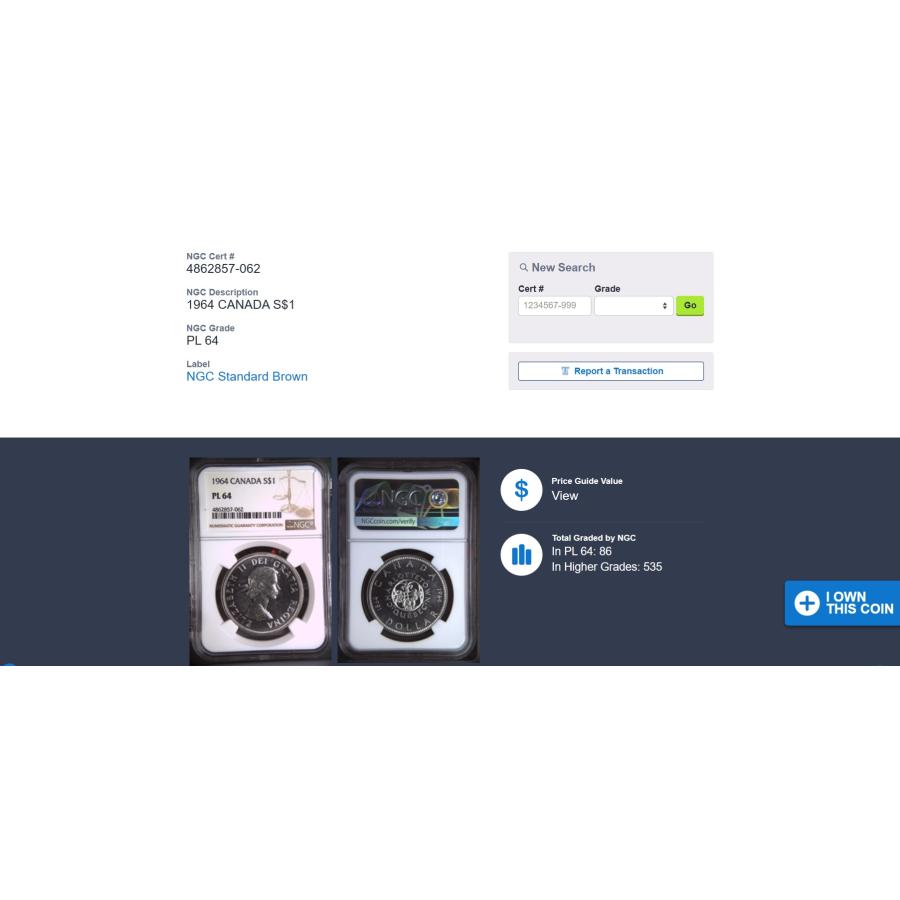 23 1964 Elizabeth ii Charlottetown Centenary Silver Dollar NGC PL62 カナダ 銀貨 : elizabethii-23 ...