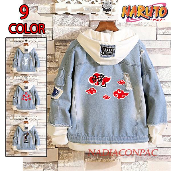 デニムコート NARUTO -ナルト- 春秋服 パーカー ジャケット 長袖 原宿風 デニム フード付き アニメグッズ 柔らかく快適 カジュアル :yahoodx343:NADIACONPAC ...