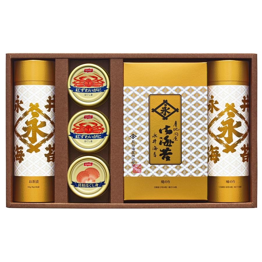 永井海苔 海苔・お茶漬・カニ缶・貝柱缶ギフト（GX-50R） : 永井海苔公式ショップ - 通販 - Yahoo!ショッピング