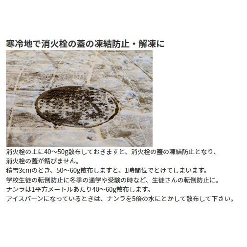 商品入荷！融雪 凍結防止剤 防塵 NANRU(ナンラ) 塩害が少ない 環境配慮 防錆効果 （個人名のみの配送不可：事業所・店舗名必須です ...