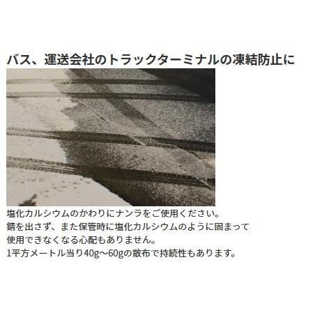 商品入荷！融雪 凍結防止剤 防塵 NANRU(ナンラ) 塩害が少ない 環境配慮 防錆効果 （個人名のみの配送不可：事業所・店舗名必須です ...