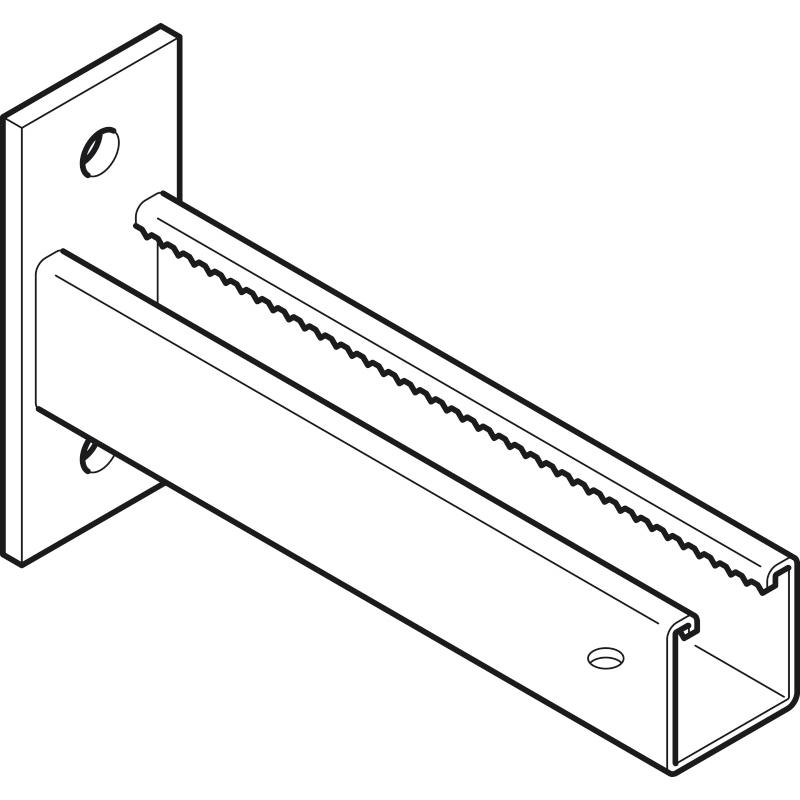 DBK10 ネグロス チャンネルブラケット 溶融亜鉛メッキ : タロトデンキ - 通販 - Yahoo!ショッピング