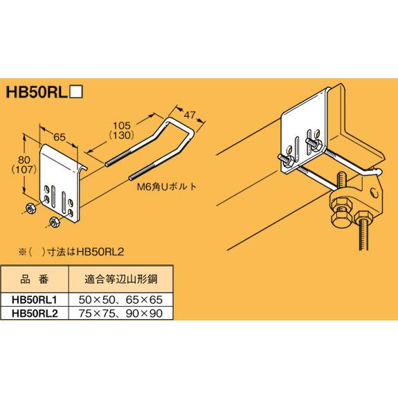【受注品】HB50RL2 ネグロス 吊り金具 補強金具(HB50-W 用、アングル用)【キャンセル不可】 :HB50RL2:タロトデンキ - 通販 - Yahoo!ショッピング