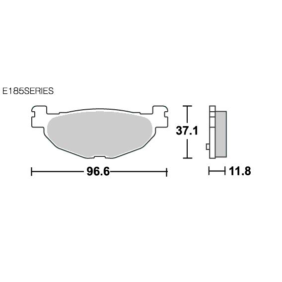 SBS ブレーキパッド E185（812） 777−0185000【パッケージレス】 : 長尾レーシング - 通販 - Yahoo!ショッピング