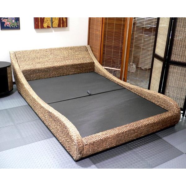 アジアン家具 高品質 ウォーターヒヤシンス ベッド ローベッド アジアン家具 高品質 ウォーターヒヤシンス ベッド ローベッド