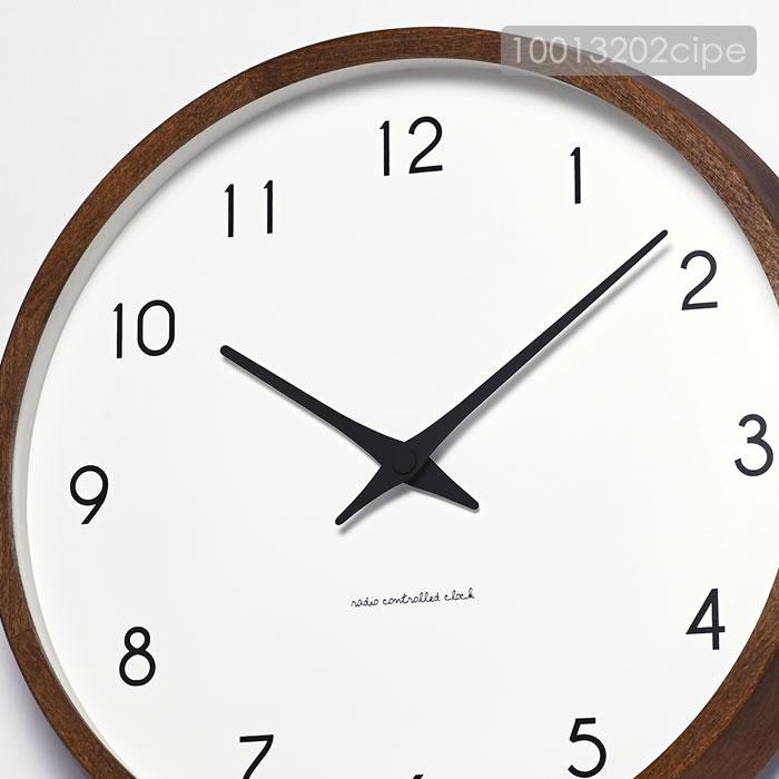 Lemnos 特典付 電波時計 壁掛け時計 木製 天然木 北欧 おしゃれ 壁掛け 電波 時計 ウォールクロック 掛け時計 カンパーニュ PC10-24W レムノス 日本製 : NaGoMi ...