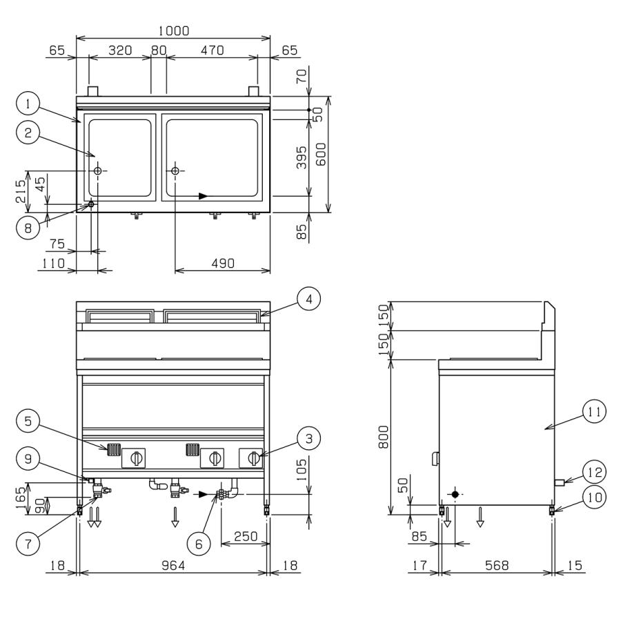 業務用ガスゆで麺機 マルゼン うどん釜 角槽タイプ 二槽式 MGU-106G : 日用品・消耗品ショップなごみ - 通販 - Yahoo!ショッピング