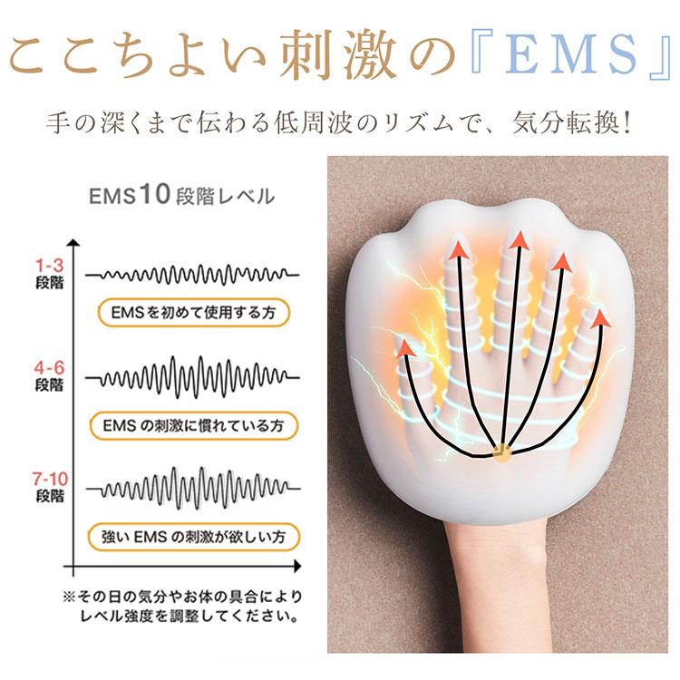 WAVEWAVE EMS Hand Esthe WH41-02 ハンドケア 手 指先 温め 刺激 血流 温熱 リフレッシュ ウェーブウェーブ ハンド エステ (SIB)海外× ...