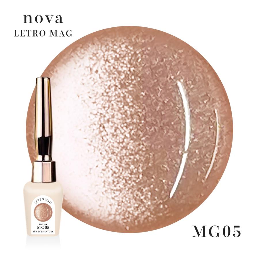 （メール便 ）ella BY SHINYGEL nova：レトロマグコレクション MG05 ポリッシュ型マグネットカラー（エラバイシャイニージェルノヴァ）[UVLED対応 ] : シャイニー ...