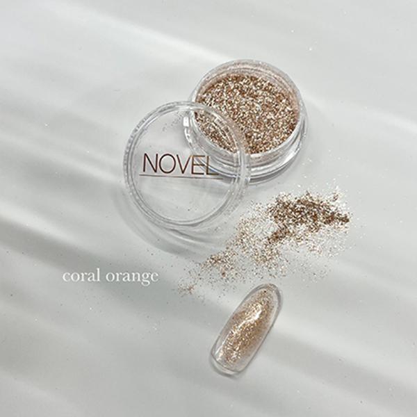 NOVEL Glass shary glitter coral orange : 134635 : ネイルワールド - 通販 - Yahoo!ショッピング