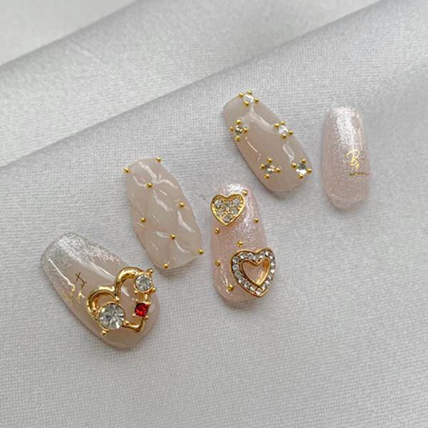 SHAREYDVA ハートアソート ゴールド 3p（3種類×各1） : 137243 : ネイルワールド - 通販 - Yahoo!ショッピング