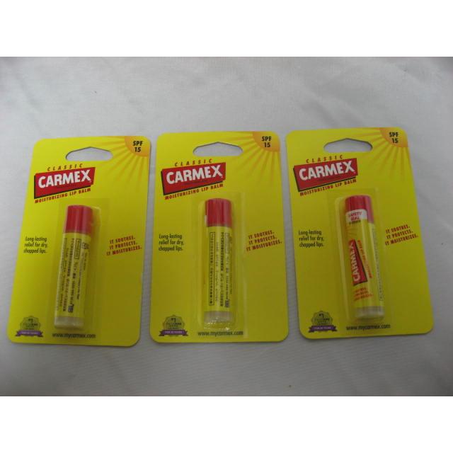 CARMEX カーメックス リップバーム スティック SPF15 リップ 4.25g 3本セット 新品 : 083078013592 : エムストアヤフー店 - 通販 - Yahoo!ショッピング