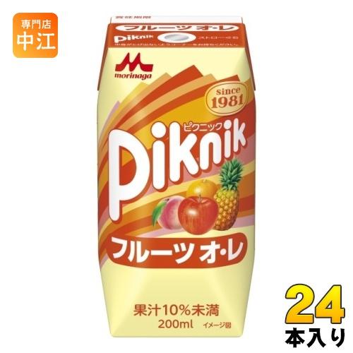Piknik 森永乳業 ピクニック フルーツオ・レ 200ml 紙パック 24本入 : 専門店中江 - 通販 - Yahoo!ショッピング