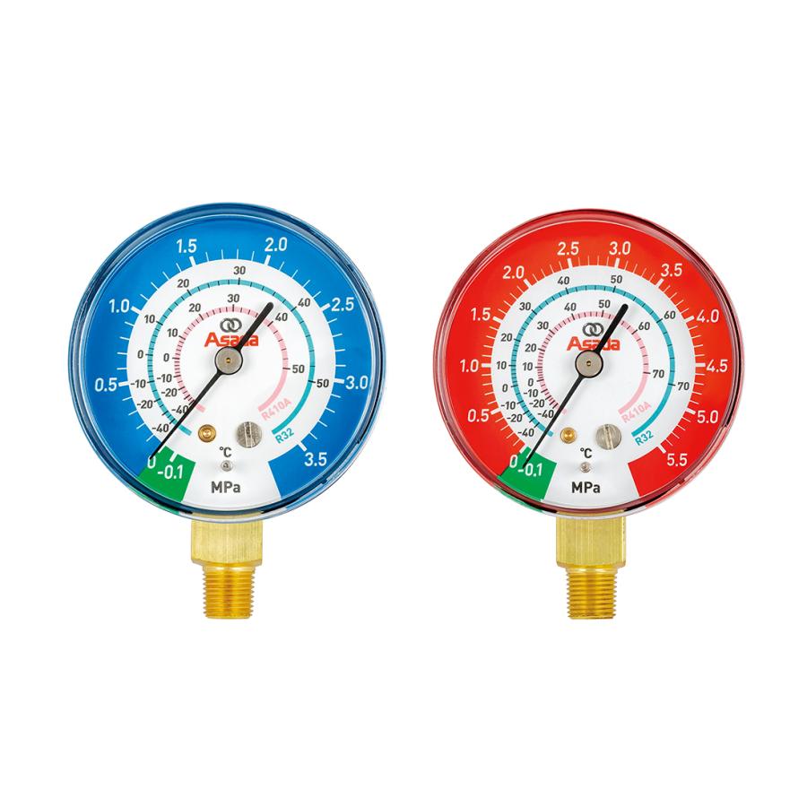 アサダ Asada AI187 φ60mmマニホールドゲージ (送料区分：A) : プロ工具.comヤフー店 - 通販 - Yahoo!ショッピング