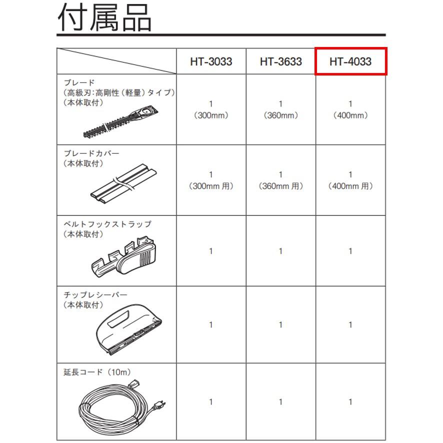 リョービ 京セラインダストリアルツールズ ヘッジトリマー 高級刃 400mm 両刃駆動 クラッチ機構 全刃3面研磨刃 HT-4033 KYOCERA RYOBI (送料区分：D) : プロ工具 ...