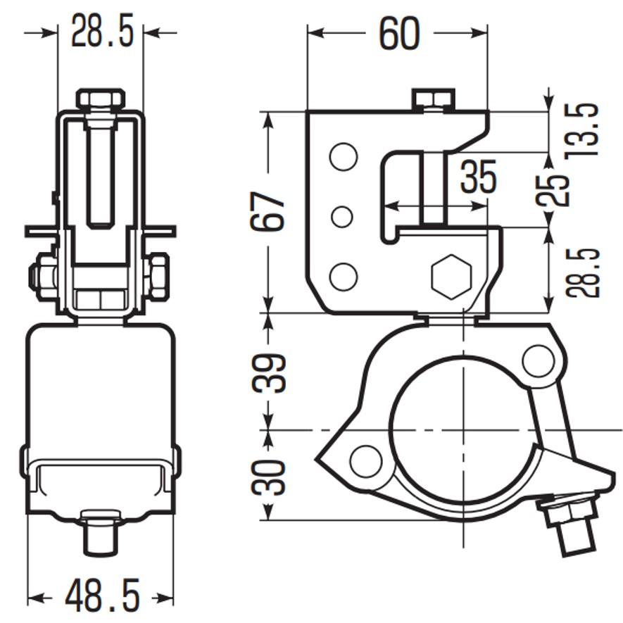 未来工業 KSTK-SG 1個 単管クランプ 形鋼用 ミライ (送料区分：A) :KSTK-SG:プロ工具.comヤフー店 - 通販 - Yahoo!ショッピング