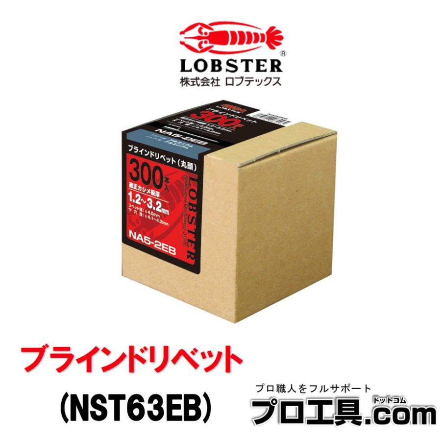 ブラインドリベット 丸頭 NST NST63EB LOBSTER ロブテックス (送料区分：A) : nst63eb : プロ工具.comヤフー店 - 通販 - Yahoo!ショッピング