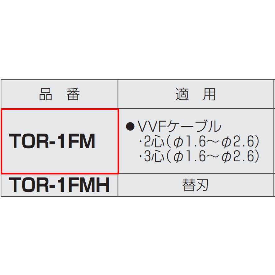 未来工業 TOR-1FM トリッパー・Fミニ VVFの皮むき器 ミライ (送料区分：A) : プロ工具.comヤフー店 - 通販 - Yahoo!ショッピング