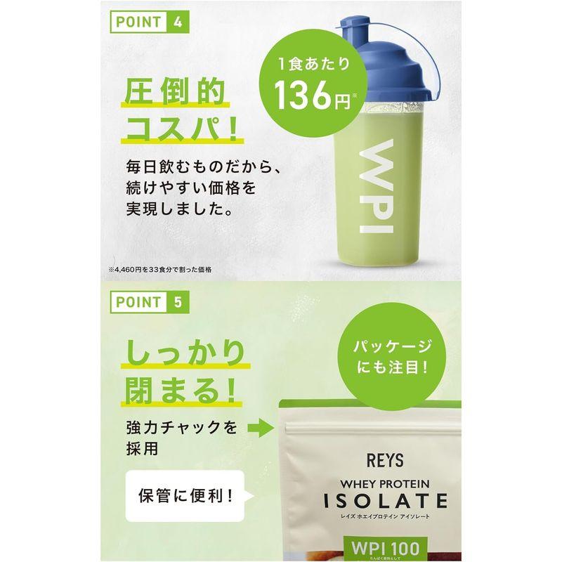 REYS レイズ WPI ホエイ プロテイン アイソレート 山澤 礼明 監修 1kg 国内製造 ビタミン7種配合 (キウイ風味) : なかじショップ - 通販 - Yahoo!ショッピング