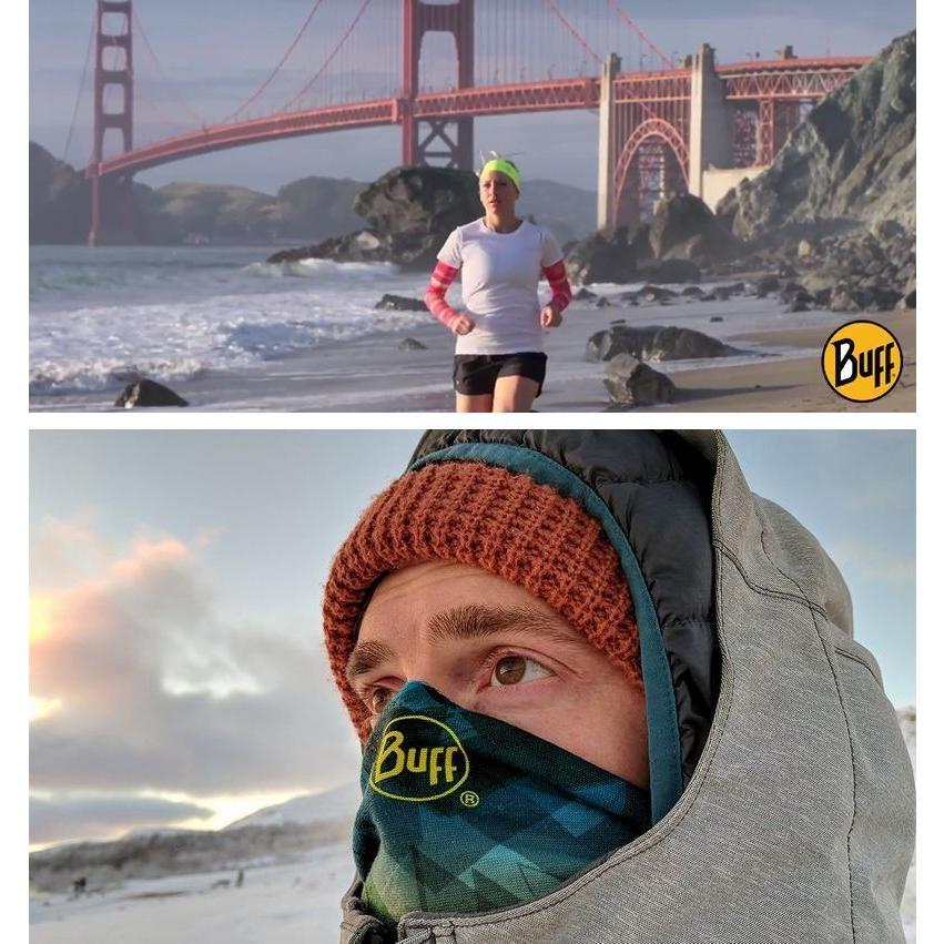 BUFF バフ COOLNET UV WIDE HEADBAND ACES SEAGROVE GREEN 576149 2025SS/ヘッドバンド/超軽量/薄手/UVカット/速乾/シームレス ...