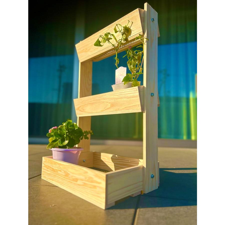 国産杉ガーデンラック 幅37.0cm x 奥行25.0cm 高さ61.5cm 無節材使用 : ナカモク - 通販 - Yahoo!ショッピング