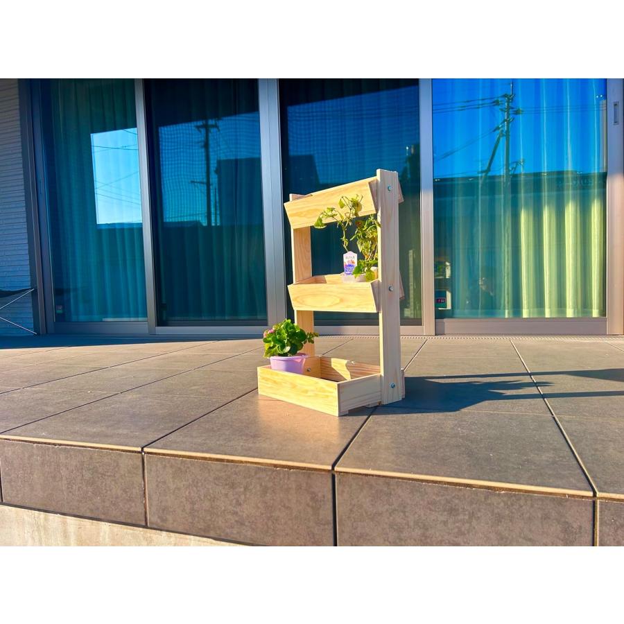 国産杉ガーデンラック 幅37.0cm x 奥行25.0cm 高さ61.5cm 無節材使用 : ナカモク - 通販 - Yahoo!ショッピング