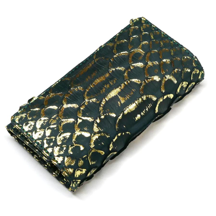 キーケース キーホルダー ダイヤモンド パイソン革 ヘビ革 牛革 5連