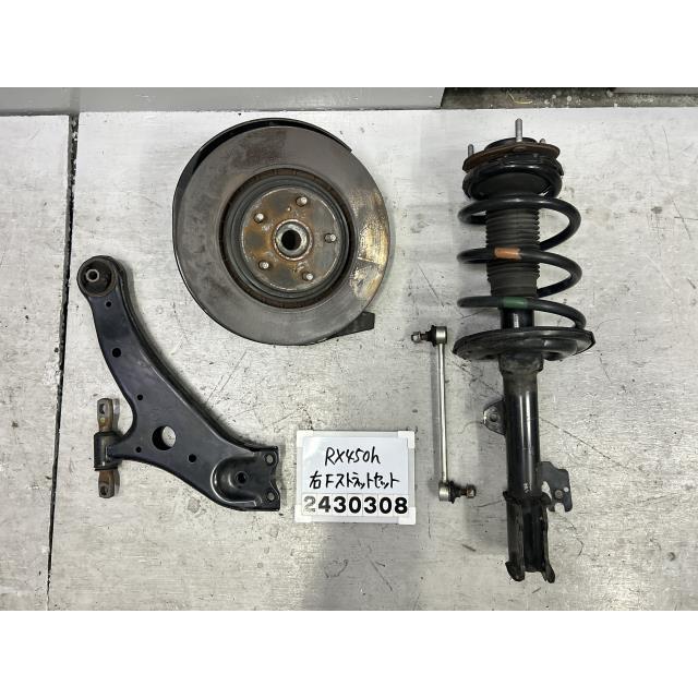 レクサス RX GYL10W 右フロントストラット ナックル ロアアーム ローター AGL GGL RX450H バージョンL 077 ...