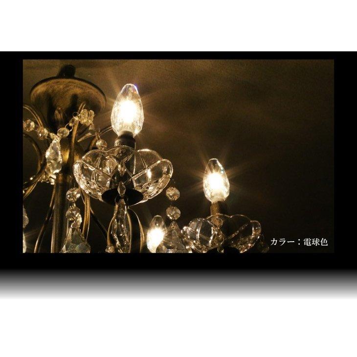 【3個セット】シャンデリア電球 LED E12 E17 40W形 クリスタル インテリア 照明 シャンデリア球 led電球 北欧 おしゃれ アンティーク キラキラ :NA-CRYSTAL ...
