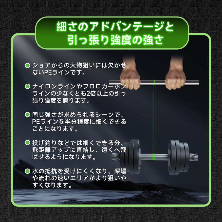 PEライン 釣り糸 4本編 高強度PE 150m 船釣り 投げ釣り ルアー 0.4号~ 4.5号 150メートル 釣糸 グリーン 巻ける : Luxour - 通販 - Yahoo!ショッピング