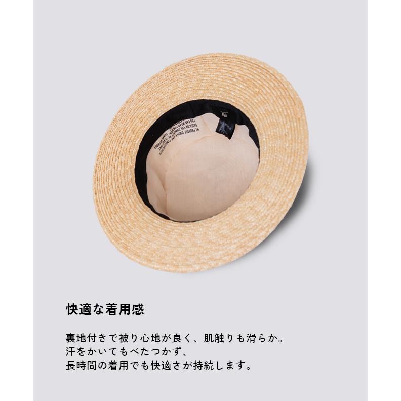 ReqHatter レックハッター STRAW BOATER HAT ハット 麦わら帽 ストローハット カンカン帽 帽子レディース メンズ アウトドア カジュアル 登山 キャンプ 夏帽子 ...