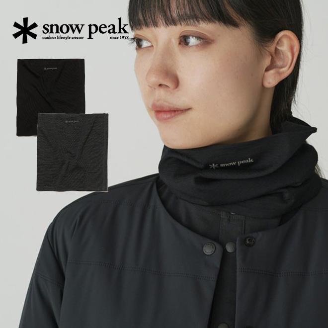 snow peak（スノーピーク） Merino Wool Neck Warmer ネックウォーマー メリノウール 軽量 防寒 冬 アウトドア ...