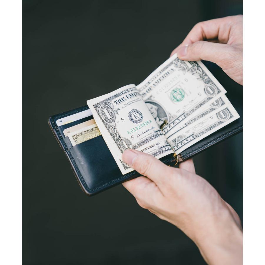 RE.ACT（リアクト） Re-ACT Chromexcel Leather Fringe Money Clip Wallet クロムエクセル ...