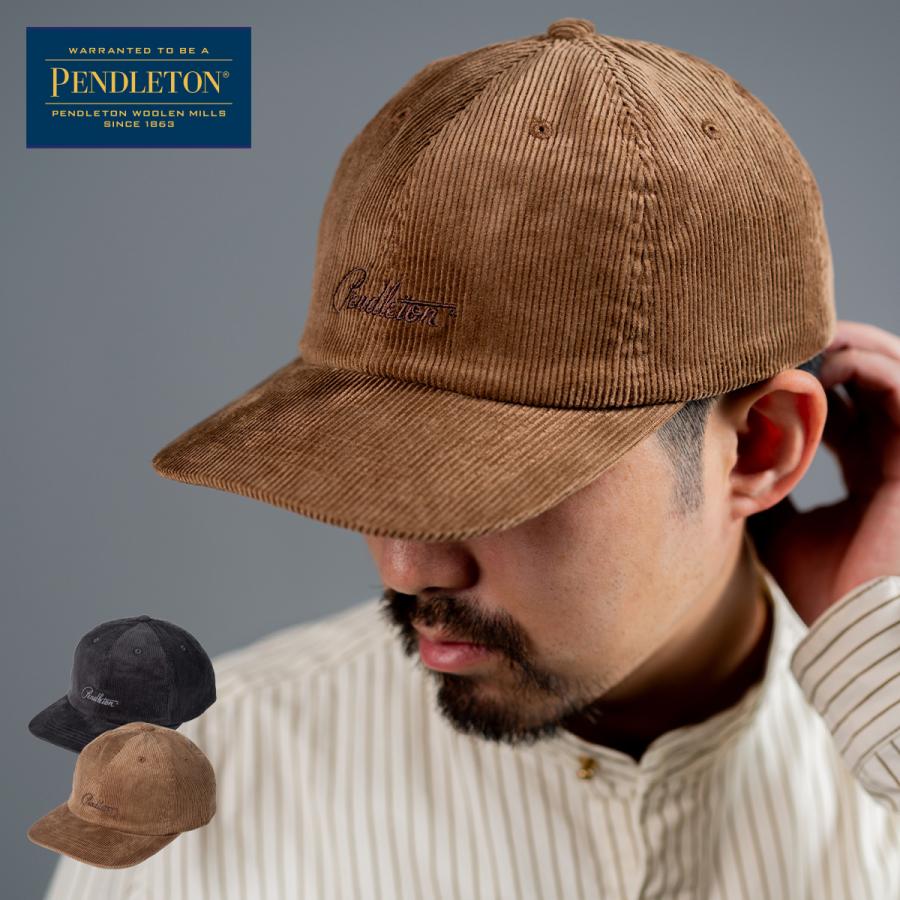 PENDLETON ペンドルトン CORDUROY LOGO EMB CAP コーデュロイ ロゴ エンブレム キャップ メンズ レディース オシャレ 冬 秋 暖かい キャ : Nakota ...
