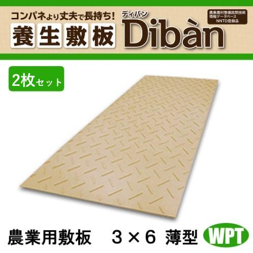 ウッドプラスチックテクノロジー 農業用敷板 ディバンDiban 3x6 薄型8mm 2枚セット : ナンブショップ ヤフー店 - 通販 ...