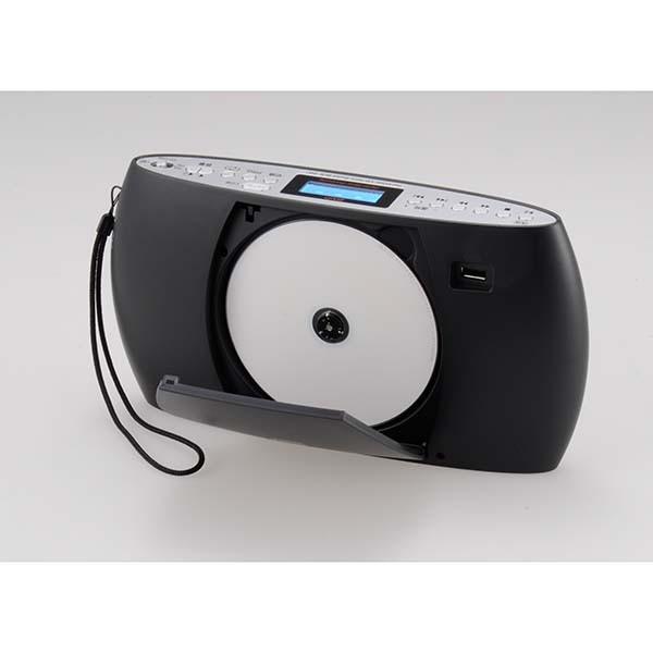 【CDラジカセ】オーム電機 ポータブルCD/MP3/ラジオ ブラック RCR-80Z-K : なんまらドットコム Yahoo!店 - 通販 - Yahoo!ショッピング